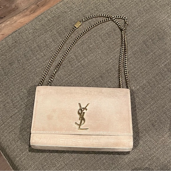 Yves Saint Laurent | Bags | Ysl Exotic Tan Shoulder Bag | Poshmark